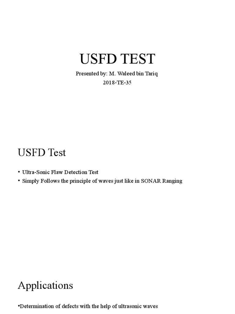 Usfd Test | PDF