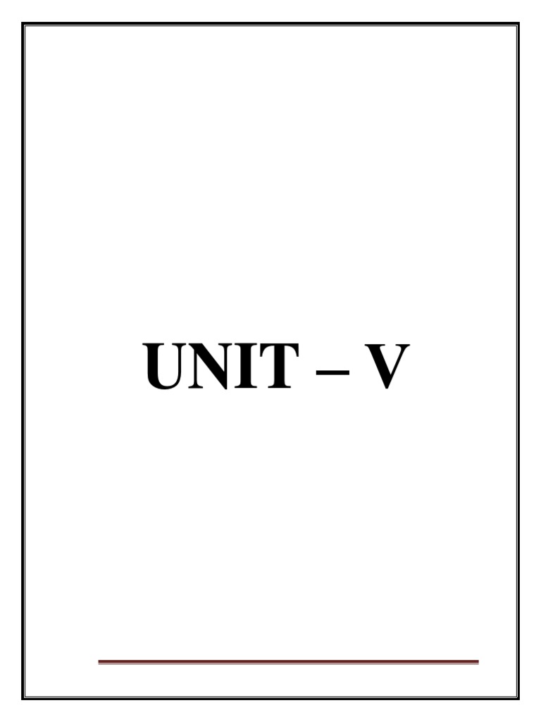 Unit 5 | PDF