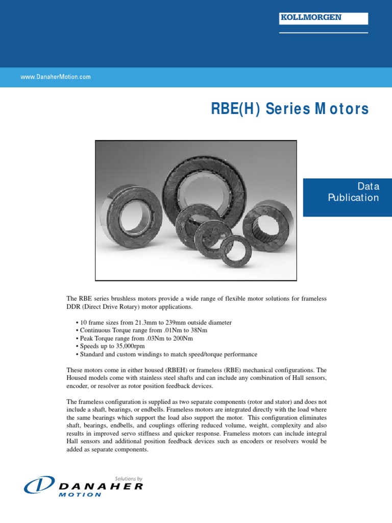 An In-Depth Look at RBE(H) Series Brushless Motors: Frameless vs Housed ...