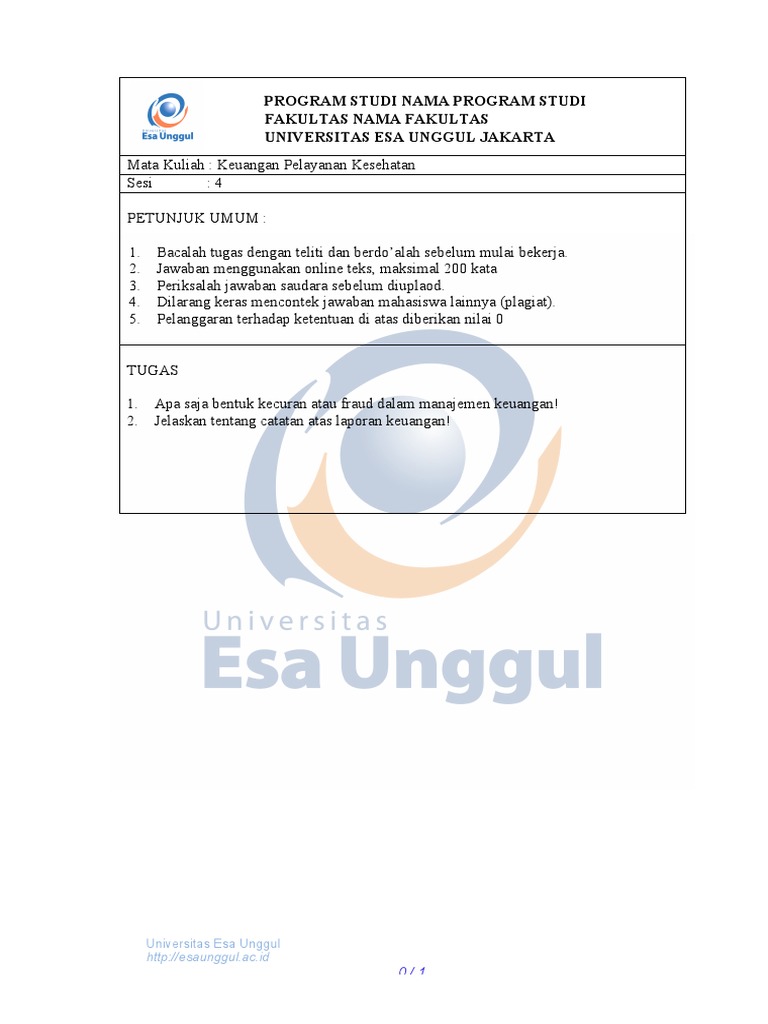 Tugas Perkuliahan Sesi 4 | PDF | Karier & Perkembangan