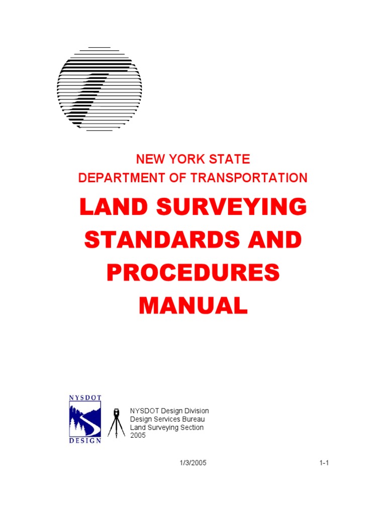 Land Surveying Standards and Procedures Manual 2005 | Download Free PDF ...