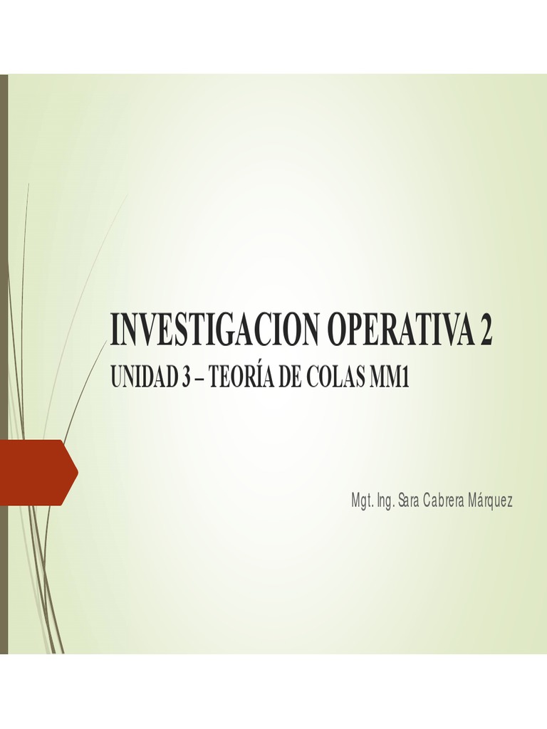 Sesión 13 - Modelo MM1 | PDF | Servidor (Computación) | Informática y ...