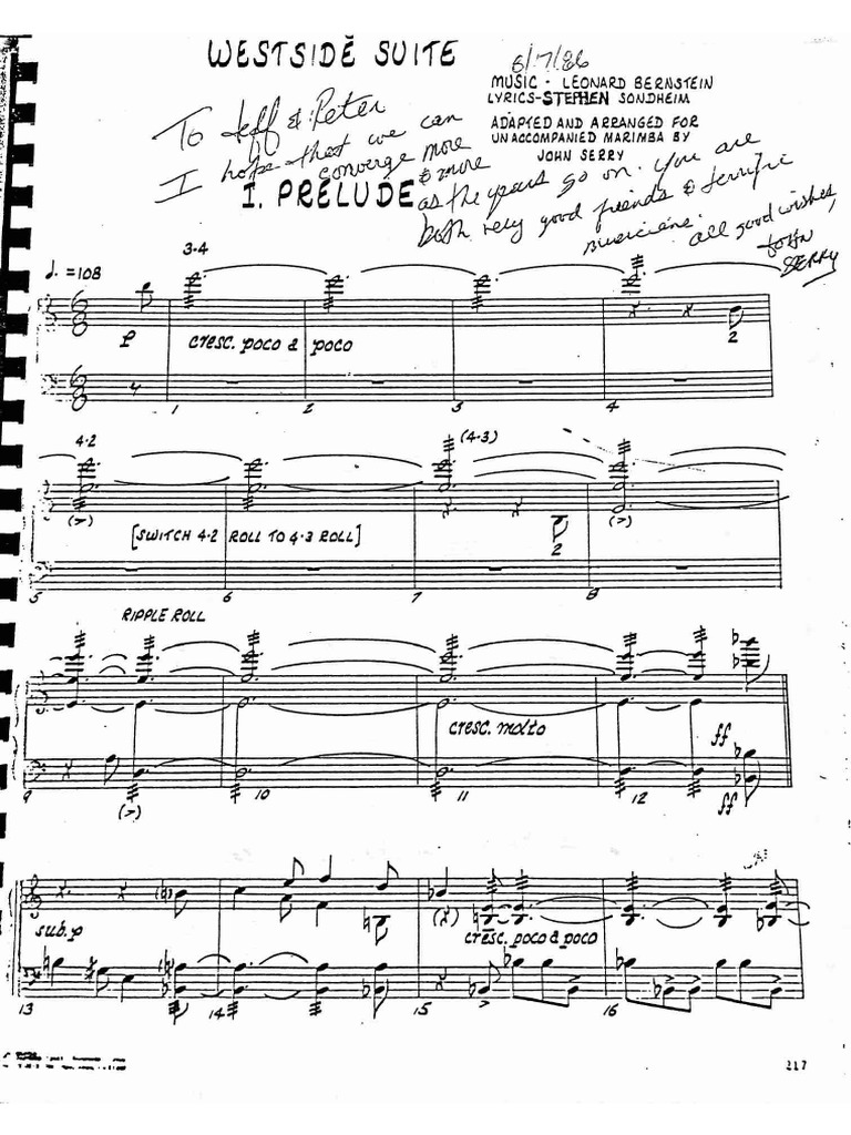 West Side Suite - John Serry | PDF