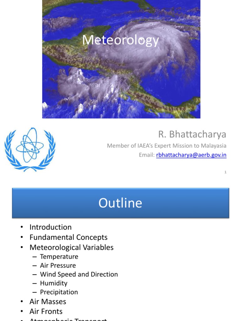 PPT-1 Meteorology | PDF | Cloud | Atmosphere Of Earth