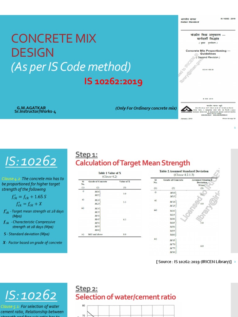 Ordinary Concrete Design Mix | PDF | Ratio | Concrete