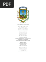 Letra Original y Completa Del Himno A Cochabamba | PDF | Poesía