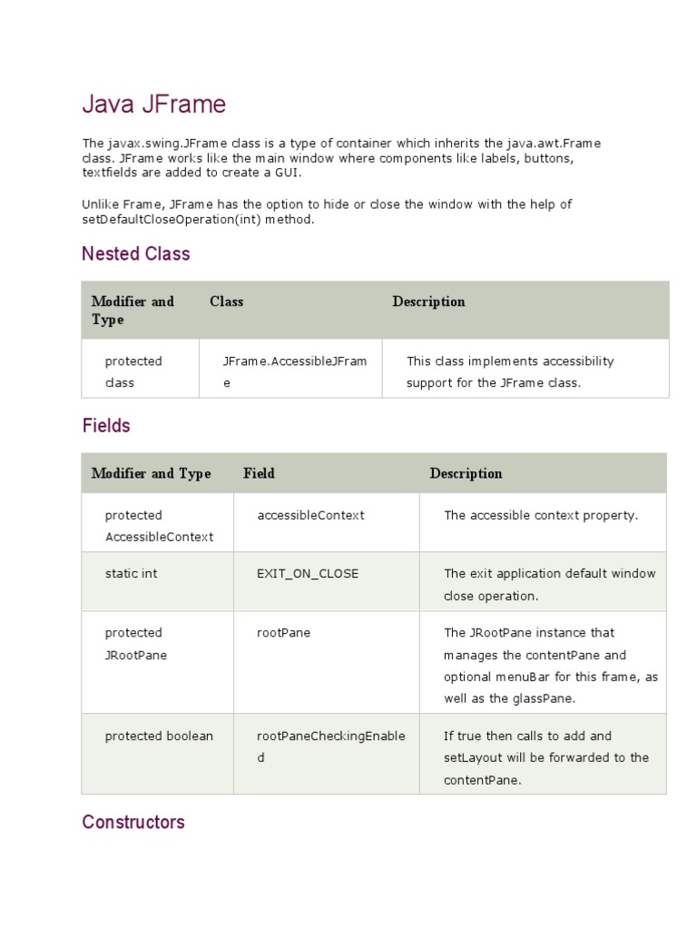Java Jframe: Nested Class | PDF | Class (Computer Programming ... Java Jframe: Nested Class | PDF | Class (Computer Programming ...