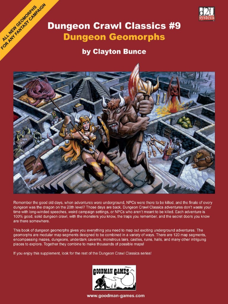 Modular Dungeon Maps: 120 Geomorph Tiles for Generating Endless Dungeon ...