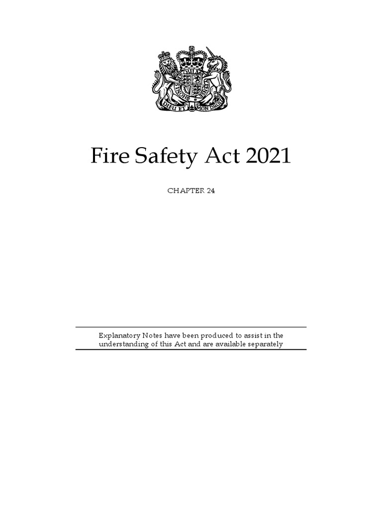 Fire Safety Act 2021 | PDF | Legal Documents | Government