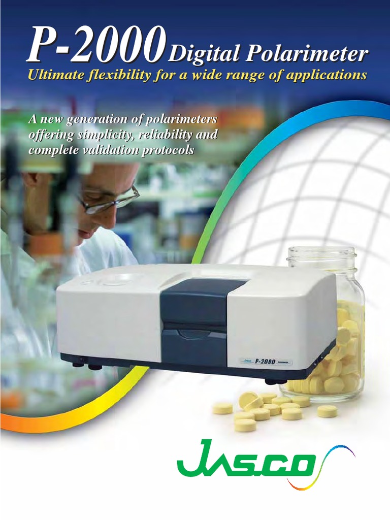 Brochure Jasco P 2000 Polarimeter HQ | PDF | Ultraviolet | Optical Filter