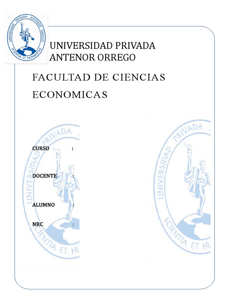 Caratula UPAO Admin | PDF