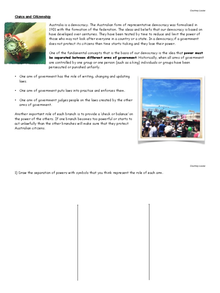 Separation of Powers in Australia | PDF | Judiciaries | Separation Of ...