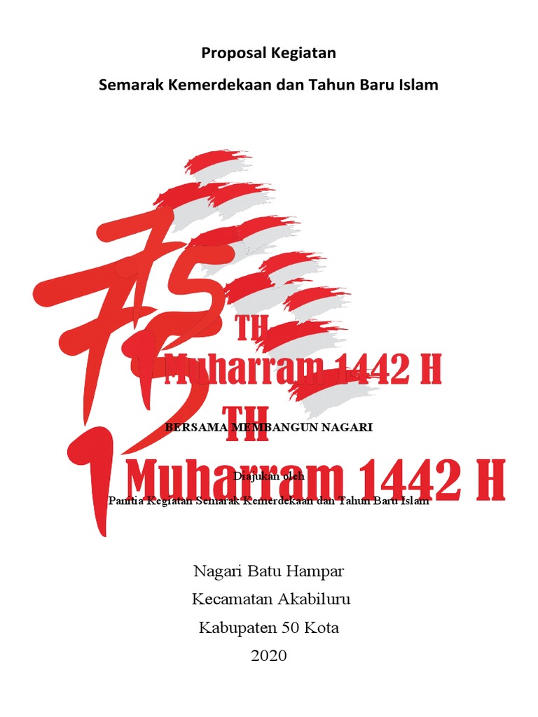 Cover Proposal 17 Ags Dan 1 Muharram | PDF