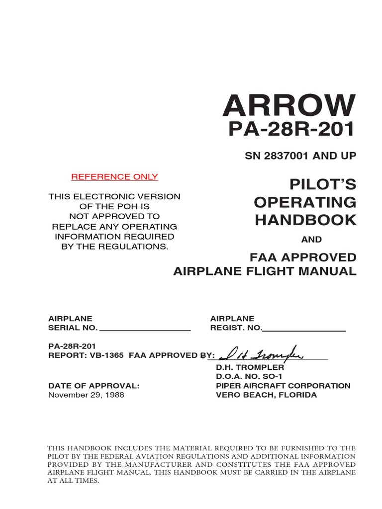 Poh Pa28r | PDF | Airspeed | Aviation