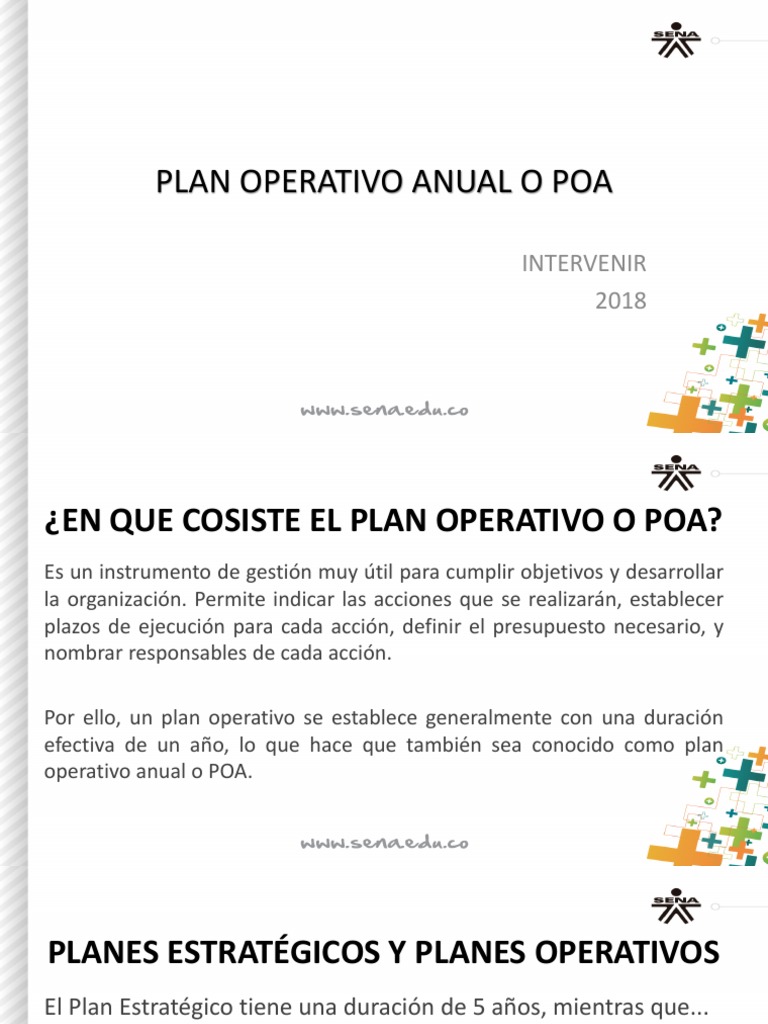 Plan Operativo o Poa | PDF | Planificación estratégica | Business