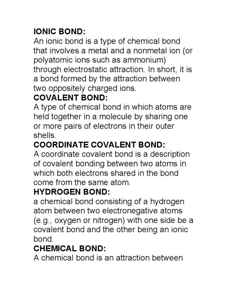 BONDS | PDF | Technology & Engineering