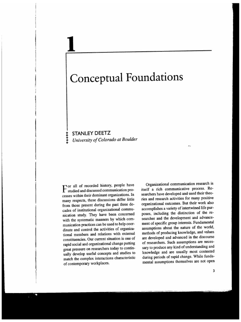 Conceptual Foundations. | PDF