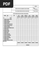 F-Bel-A15.1-005 Planilla de Control Aseo - Oficinas y Areas Comunes | PDF