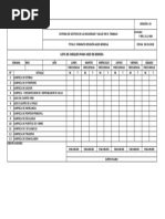 F-bel-A15.1-004 Planilla de Control Aseo - Baños | PDF