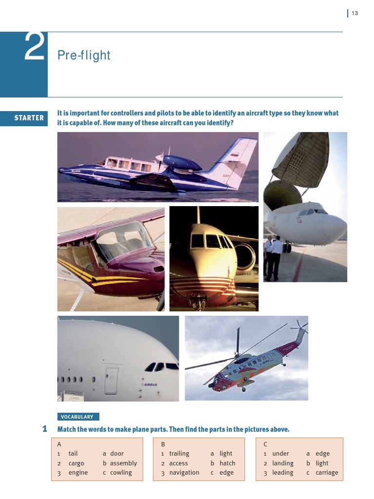 English For Aviation - Sample Unit 01 | PDF | Empennage | Aviation