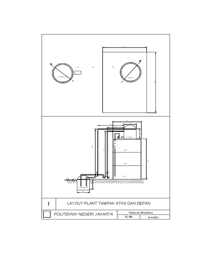 Model Layout Tampak Atas Dan Depan | PDF