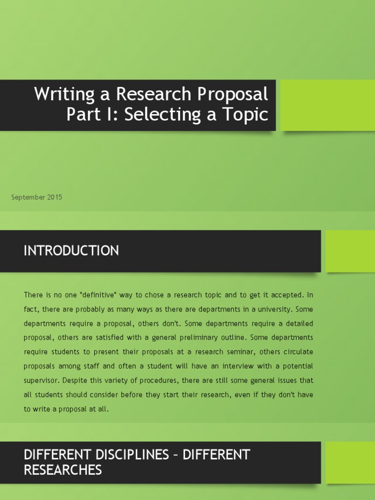 Writing A Research Proposal | PDF | Hypothesis | Question