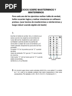 Axiomas y Propiedades Del Algebra Booleana | PDF