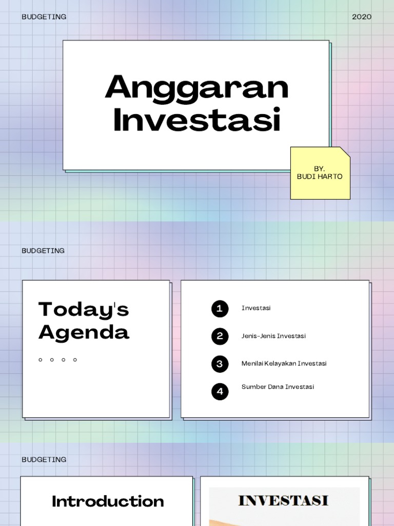 Angaran Investasi | PDF | Pengelolaan Keuangan & Uang