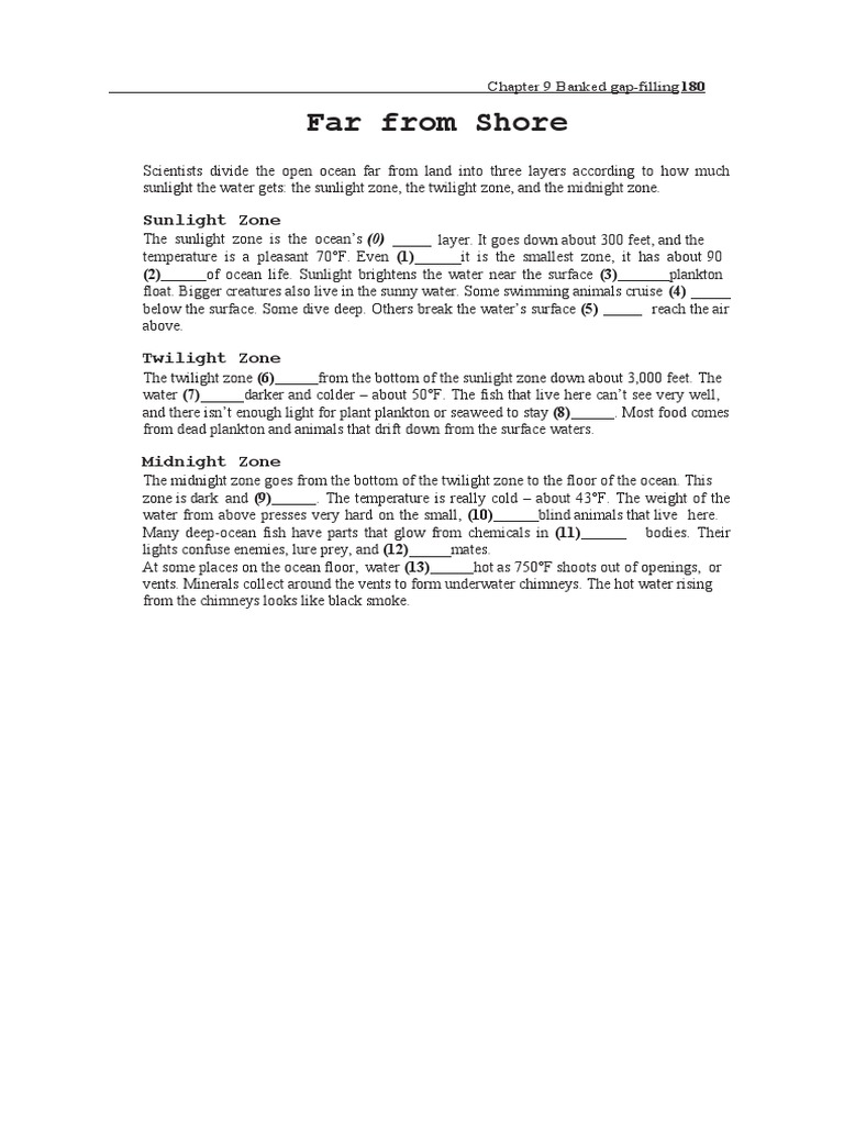 Gapped Text 3far From Shore | PDF