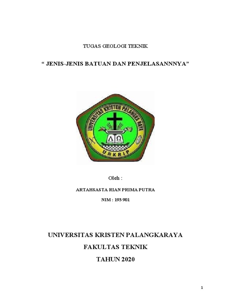 Geologi Teknik Unkrip 2020 | PDF