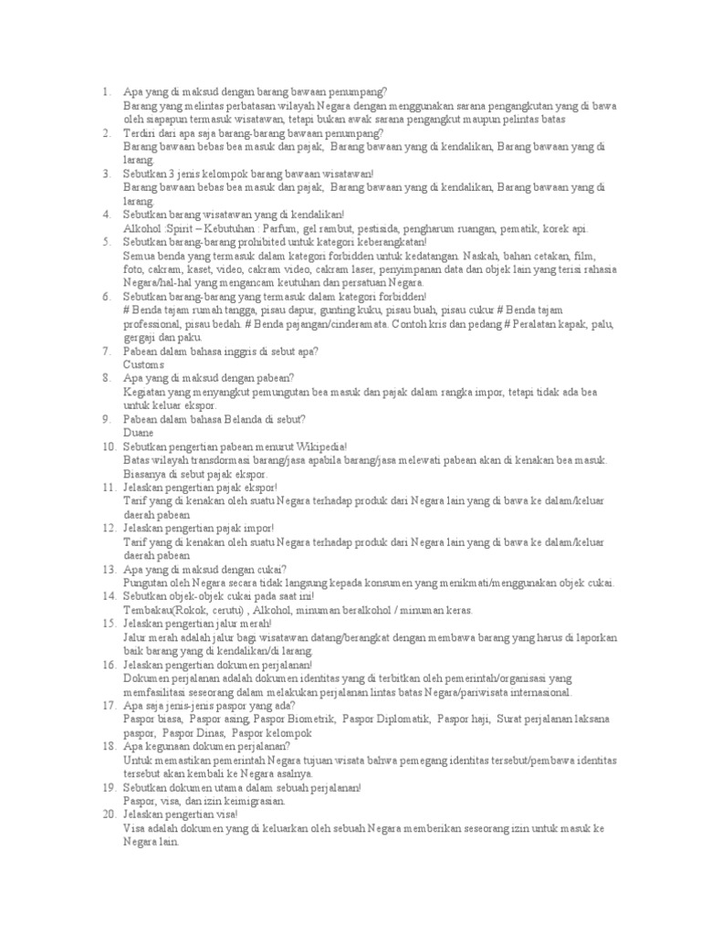 Dokumen Perjalanan | PDF