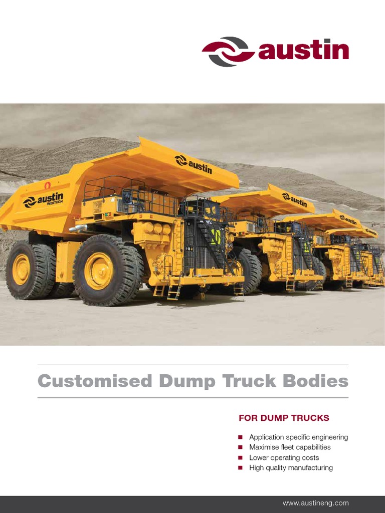 Customised Dump Truck Bodies Brochure LR | PDF | Engineering | Truck