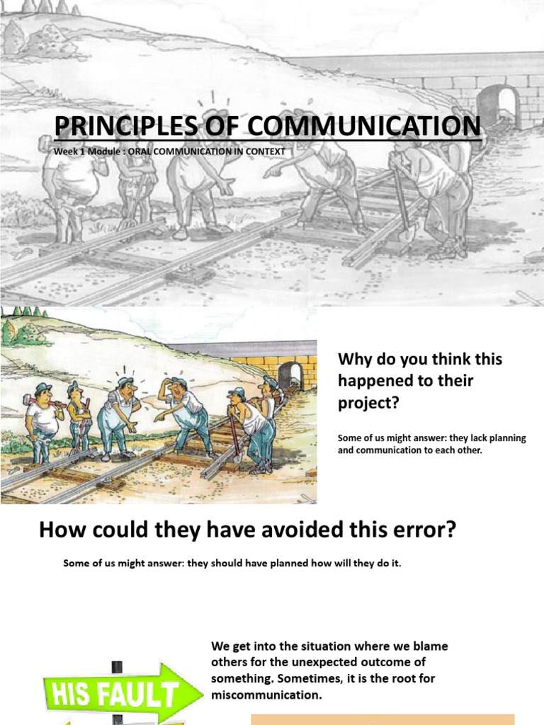 Principles of Communication | PDF | Schema (Psychology) | Communication