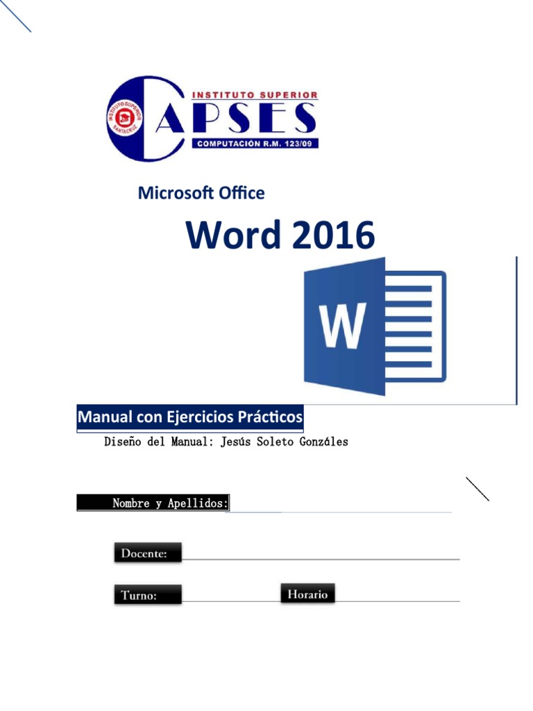 Manual de Word 2016 PDF | Descargar gratis PDF | Microsoft Word ...