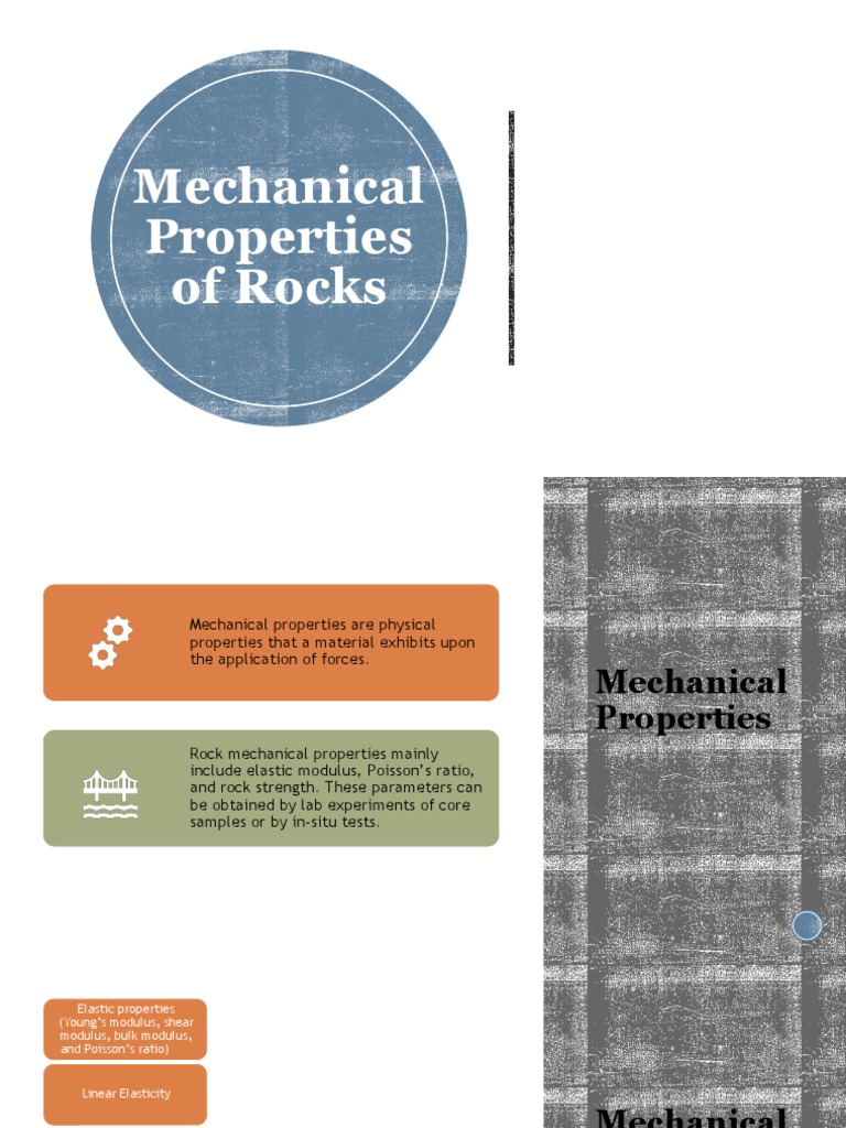 Mechanical Properties of Rocks | Download Free PDF | Strength Of ...