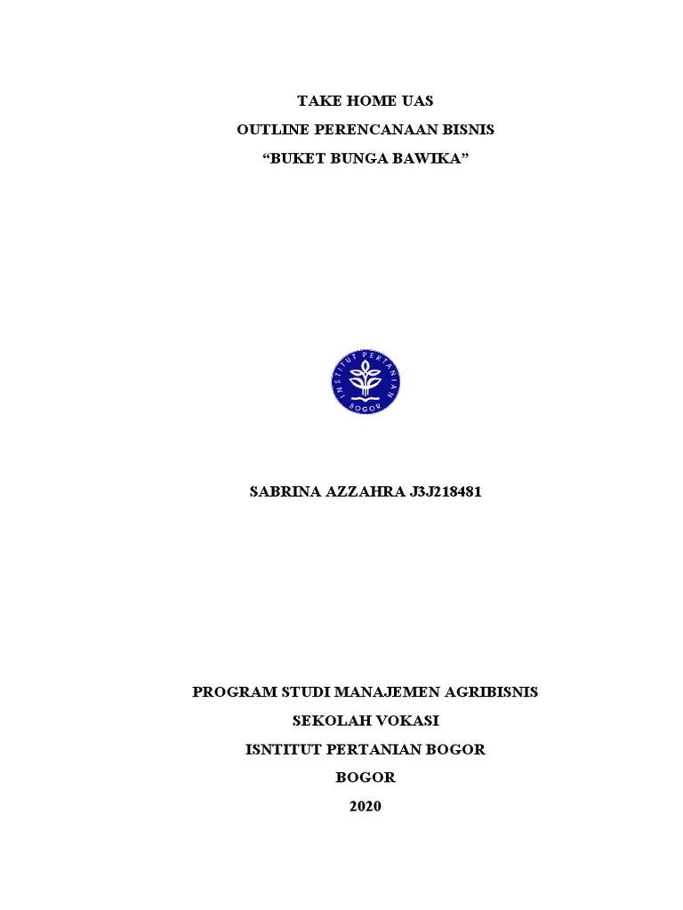 Rencana Bisnis Usaha Buket Bunga Bawika | PDF