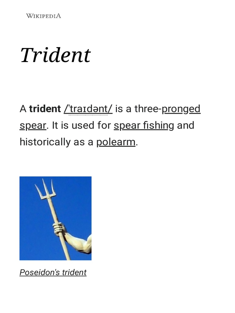 Trident - Wikipedia | PDF