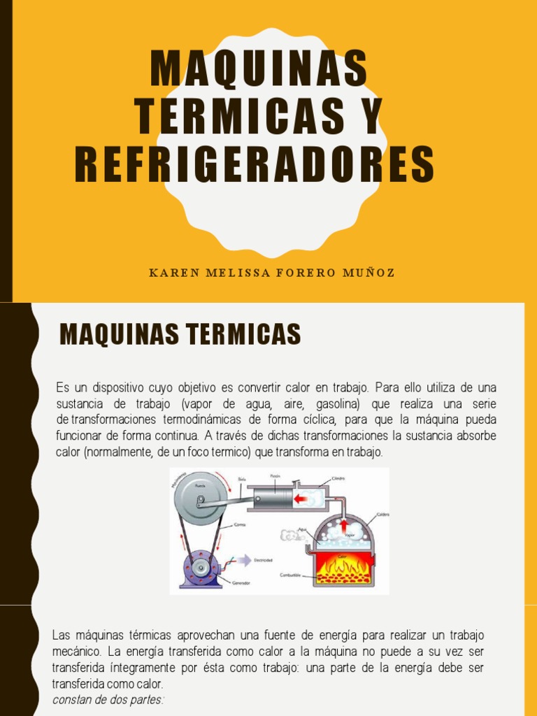 Maquinas Termicas y Refrigeradores | PDF | Vapor | Caldera