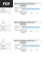 Contoh Kartu SPP Les Privat | PDF
