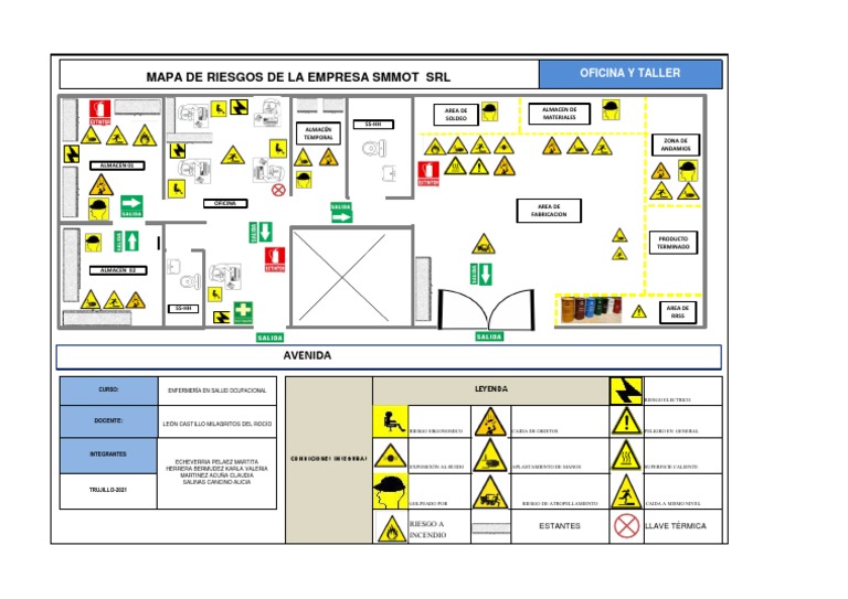 Mapa de Riesgo | PDF | Lugar de trabajo | Las condiciones de trabajo