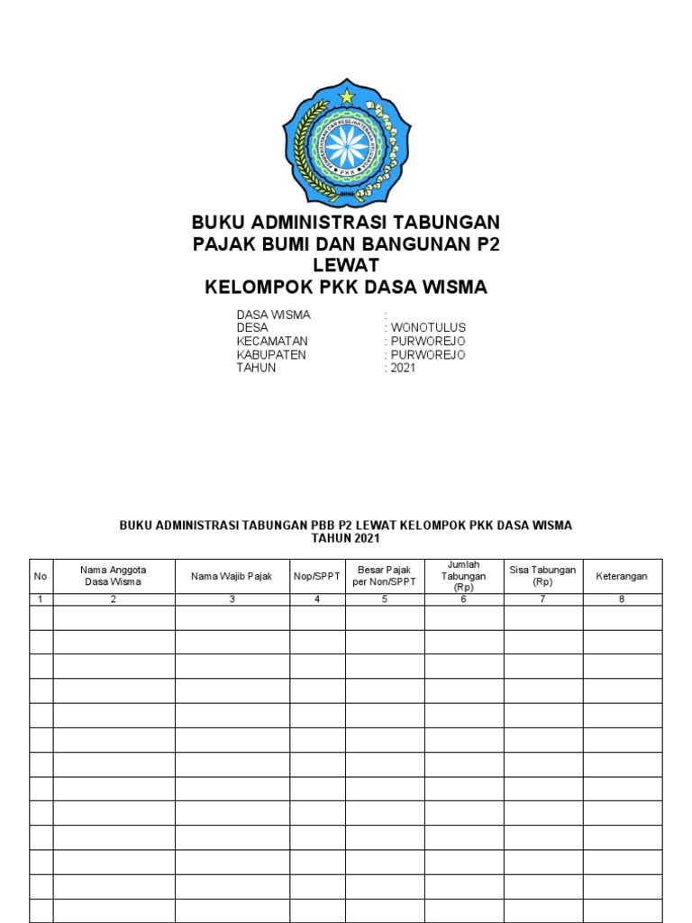 Buku Administrasi Tabungan | PDF