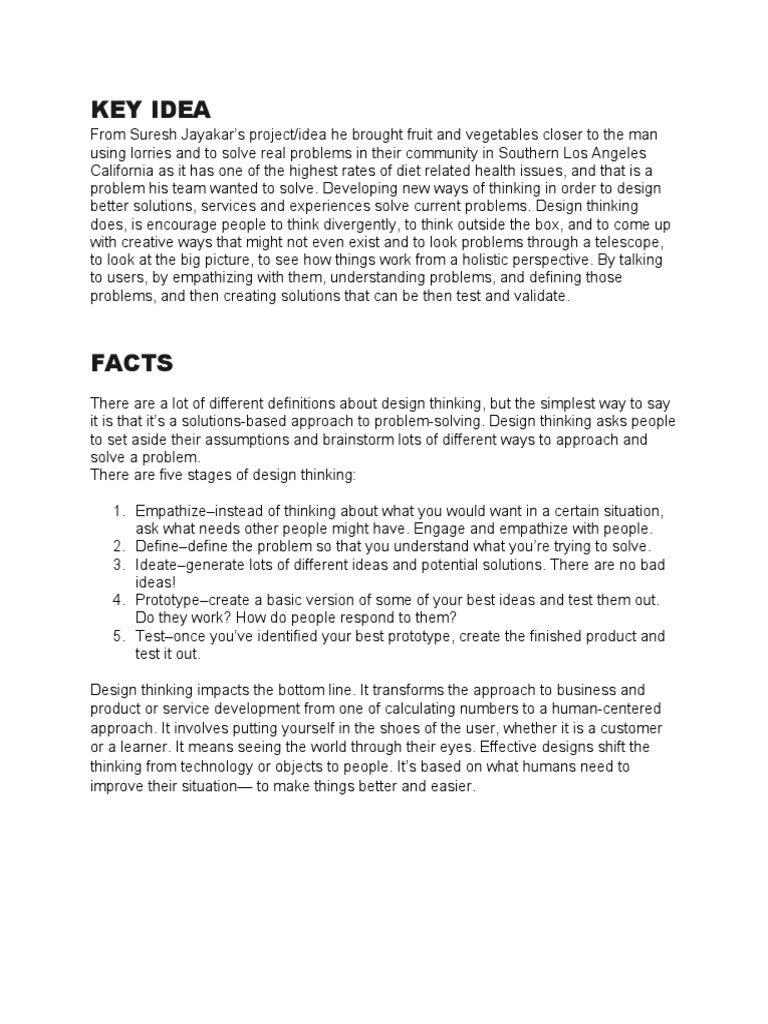 Design Thinking IDEA BUILDER | PDF | Design Thinking | Brainstorming