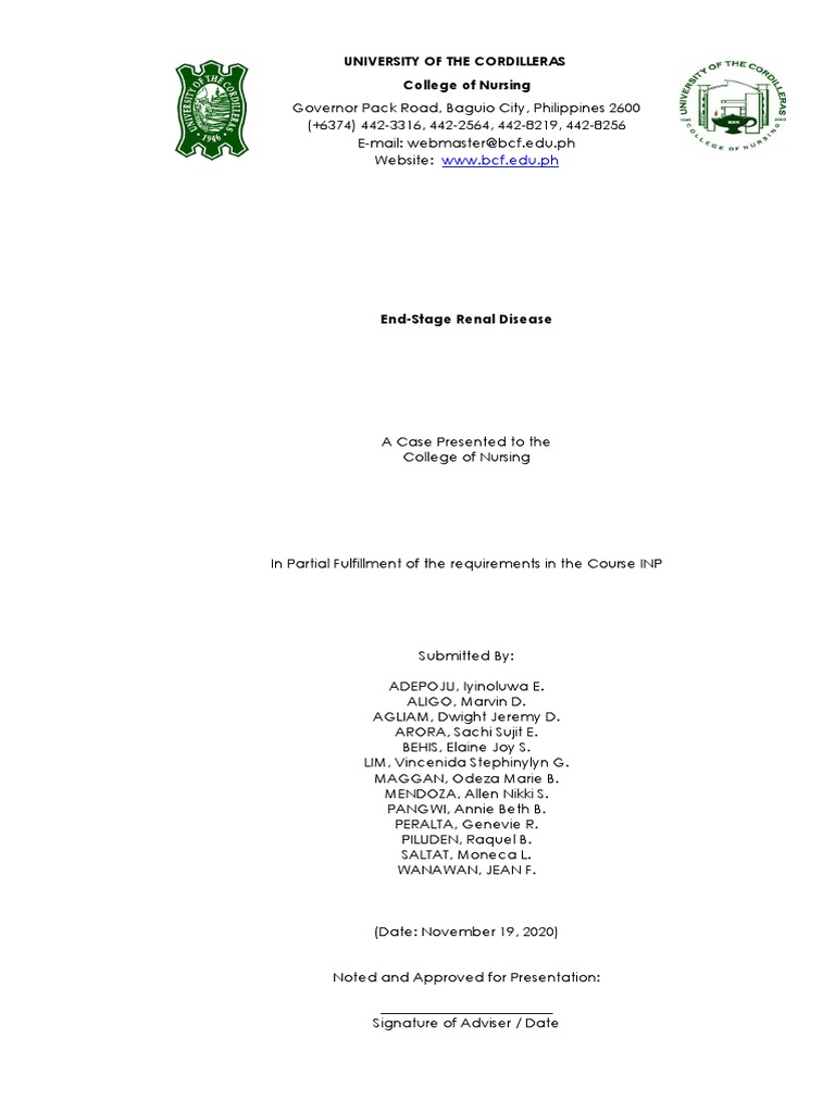 University of The Cordilleras College of Nursing: WWW - Bcf.edu - PH ...