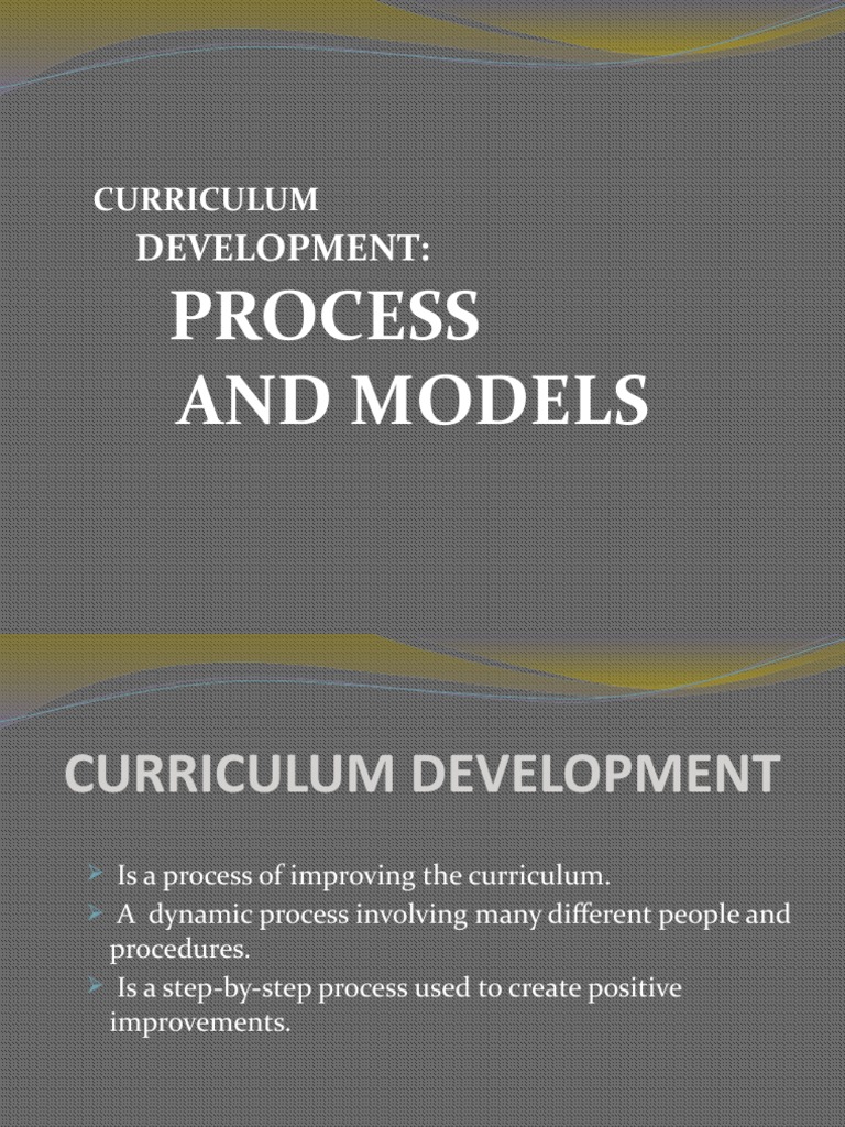 Curriculum Development Models Overview | PDF | Curriculum | Educational ...