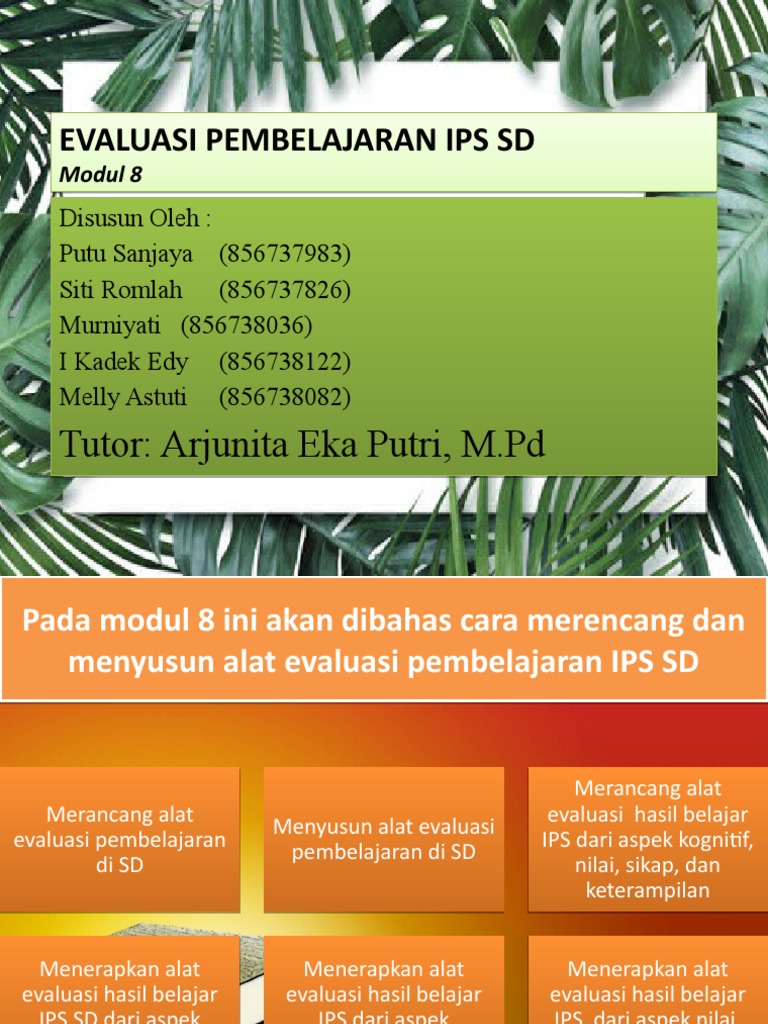 Evaluasi Pembelajaran Ips SD | PDF
