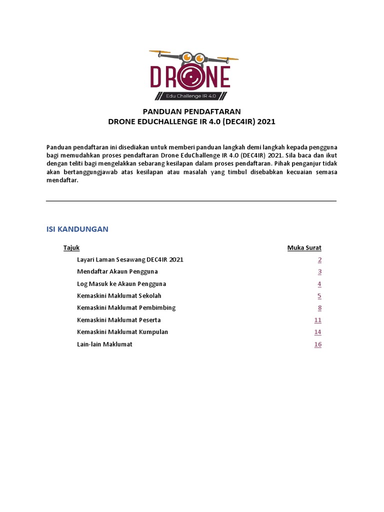 DEC4IR PANDUAN PENDAFTARAN v2 | PDF | Karier & Perkembangan