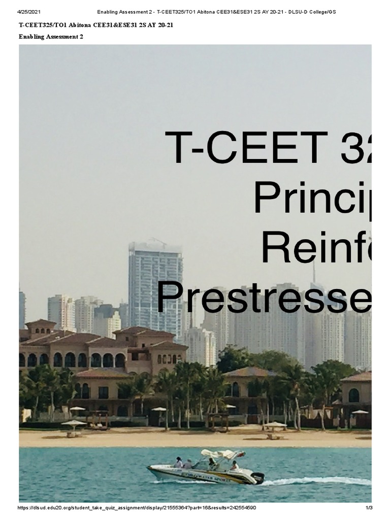 Enabling Assessment 2 - T-CEET325 - TO1 Abitona CEE31&ESE31 2S AY 20-21 ...