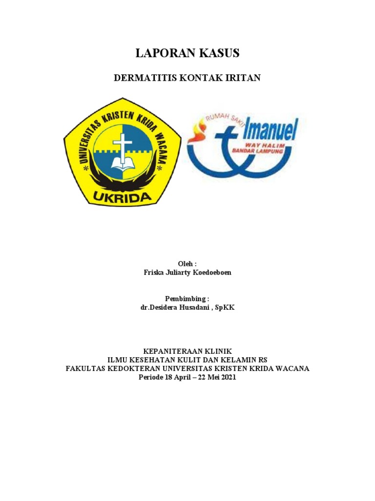 Laporan Kasus Friska 112019105 Dermatitis Fix | PDF