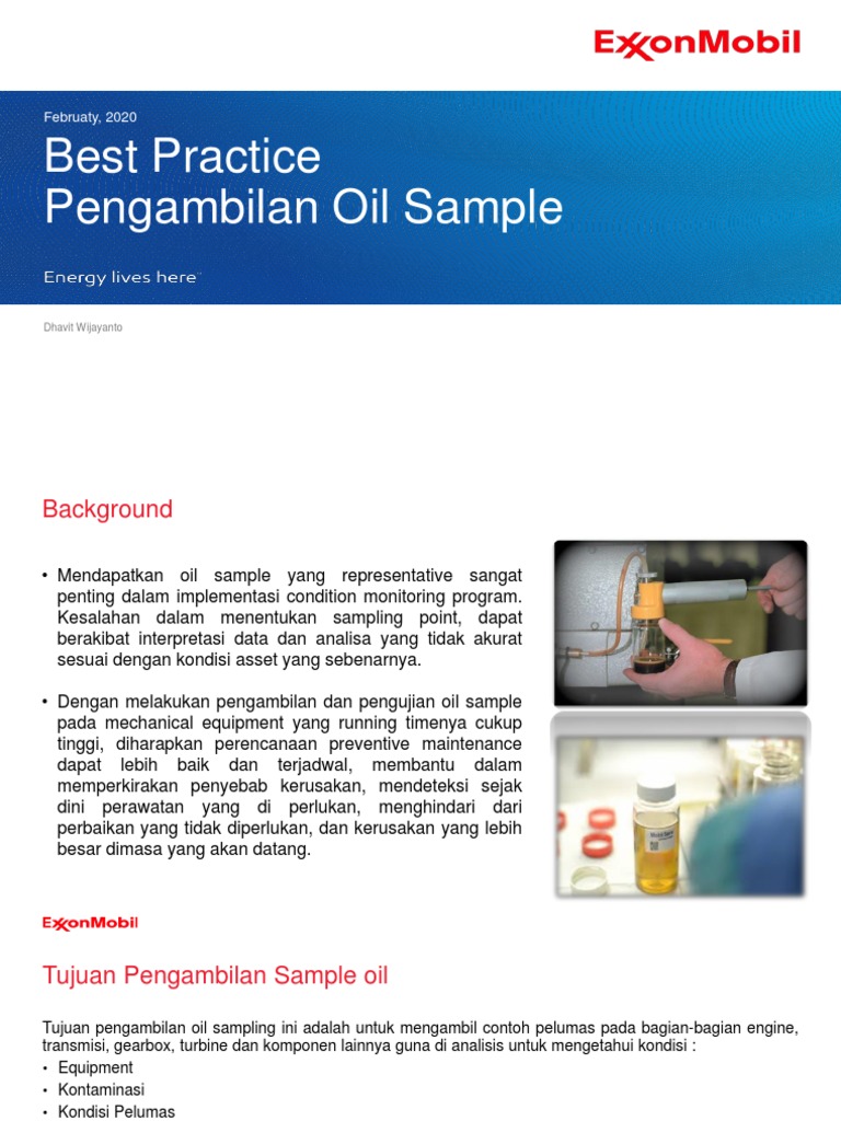 Best Practice Sampling Oil | PDF