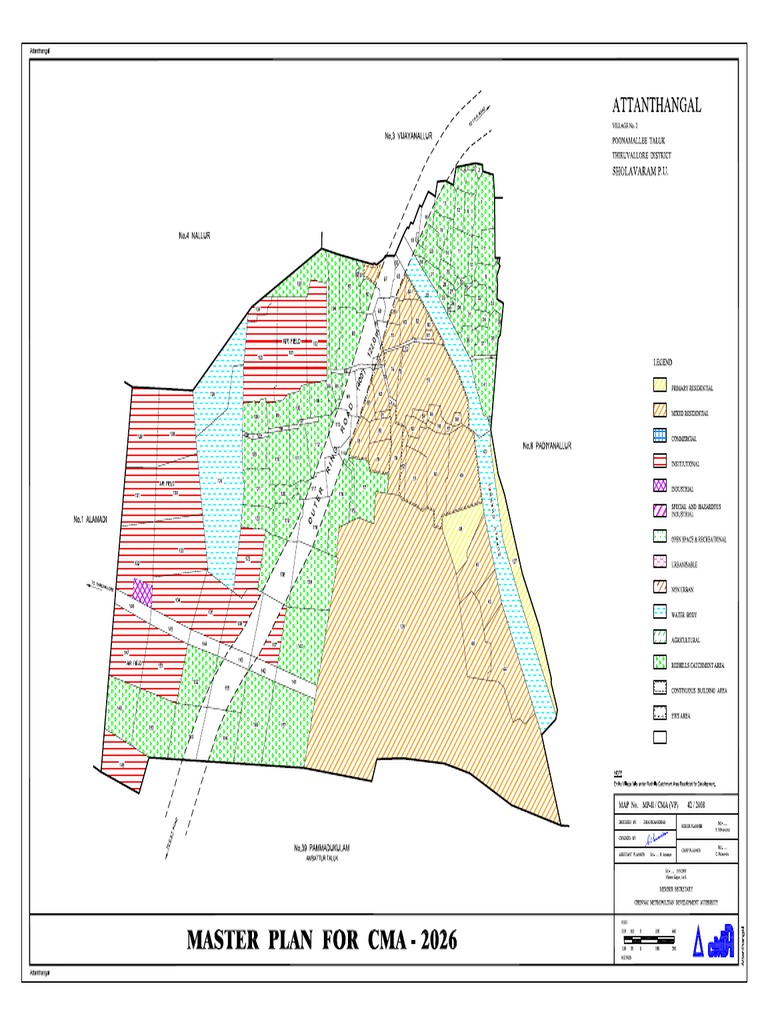 Attanthangal - A1 - H - CMDA Land Use Map | PDF